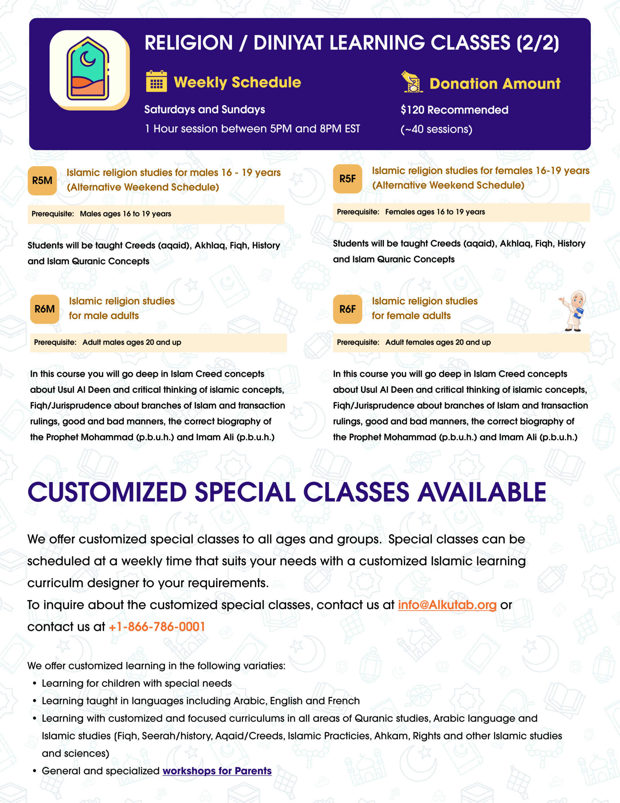 Programs & Courses - Online Islamic, Quran and Arabic Learning